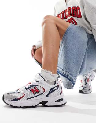 New Balance 530 sneakers in navy & red | ASOS