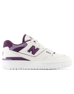 New Balance - 550 - Sneakers bianche e viola | ASOS
