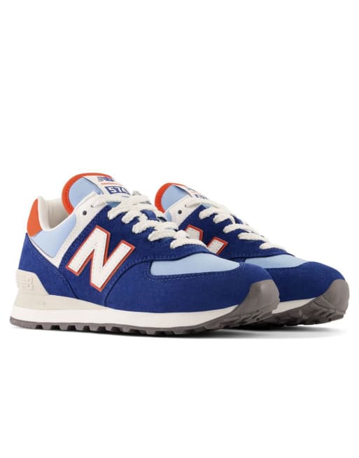 New balance 574 orange blue store