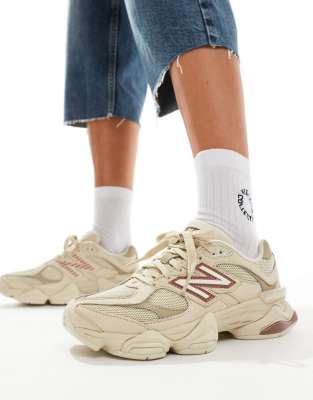 New Balance 9060 sneakers in beige and pink | ASOS