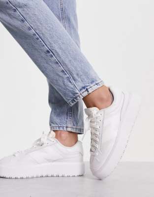 New Balance CT302 platform sneakers in triple white | ASOS