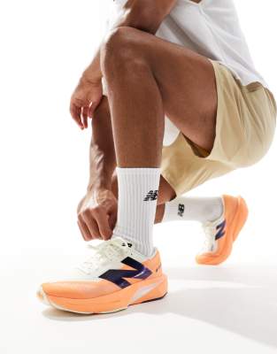 New Balance Fuelcell Rebel V4 mens running trainers in orange from New ...