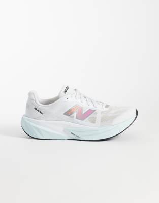 New Balance Fuelcell Rebel v5 mens running trainers in white, light ...