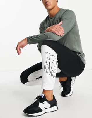 New Balance - Jogger color block - Noir et blanc | ASOS