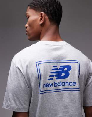New Balance - Label - T-shirt - Gris | ASOS