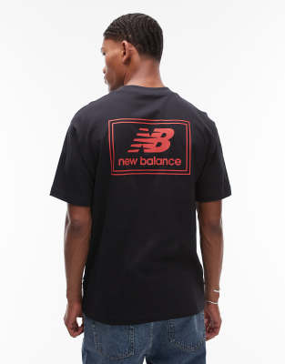 New Balance Label t-shirt in black | ASOS