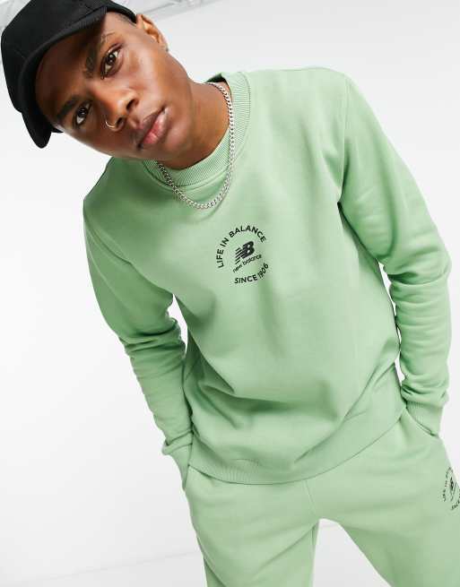 New Balance Life In Balance Felpa Verde Salvia Asos