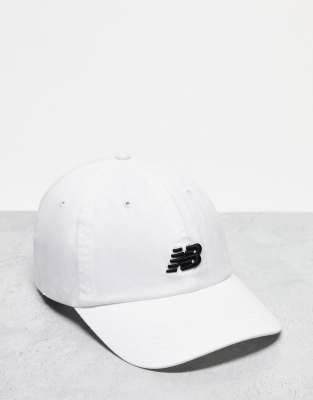 New Balance logo baseball cap in white | ASOS