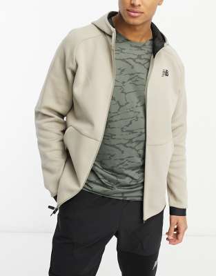 New Balance R.W. tech fleece full zip in grey | ASOS