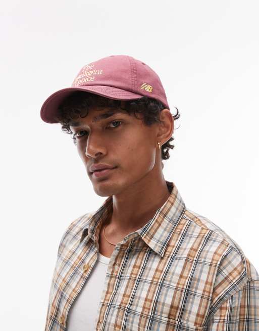New Balance The Intelligent Choice cap in burgundy | ASOS