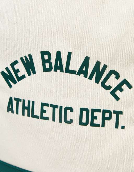 New Balance tote bag in canvas and green | ASOS