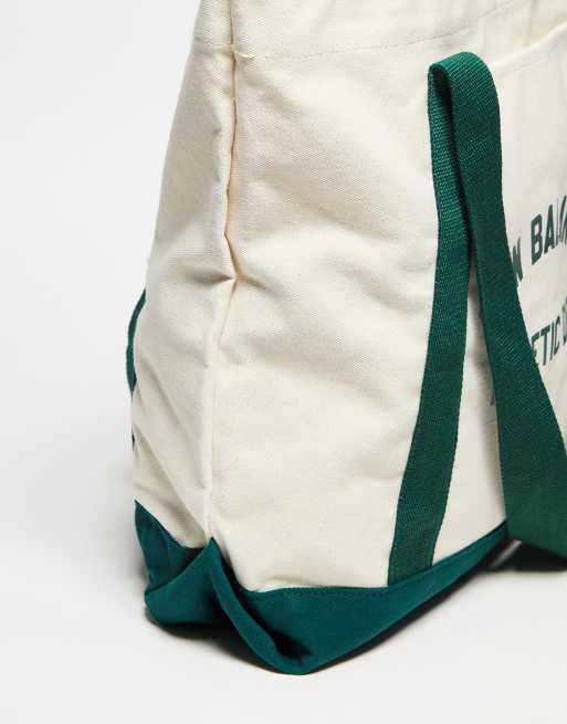 New Balance tote bag in canvas and green | ASOS