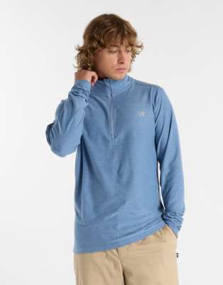 New Balance - Veste teinte par section à col zippé - Bleu | ASOS