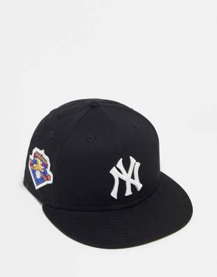 New Era 9Fifty New York Yankees cooperstown patch cap in black | ASOS