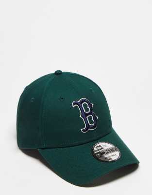 New Era 9Forty Boston Red Sox unisex cap in green | ASOS