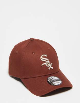New Era 9Forty Chicago White Sox unisex cap in brown | ASOS