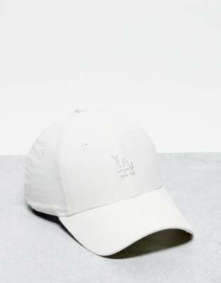 New Era 9Forty LA cord cap in off white | ASOS
