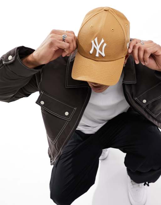 New Era 9forty NY cap in brown | ASOS