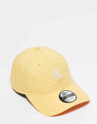New Era 9Twenty LA mini logo cap in yellow | ASOS