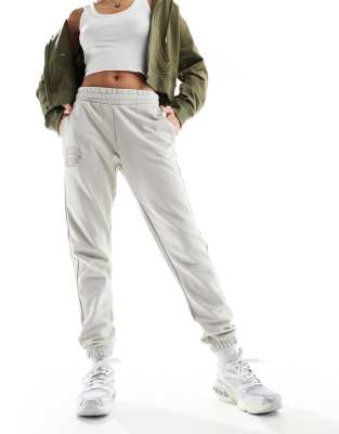 New Era embroidered trackies in off white | ASOS