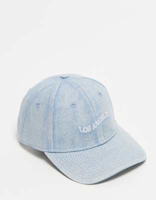 New Era Exclusive 9Forty Los Angeles wave logo unisex cap in light ...