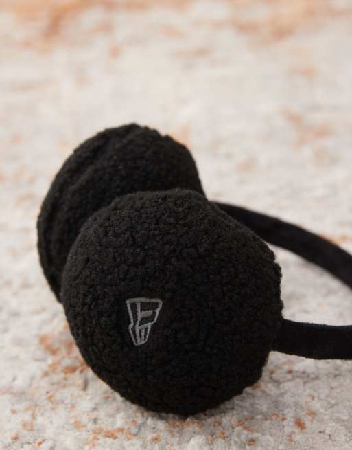 New Era flag logo borg ear muffs in black | ASOS