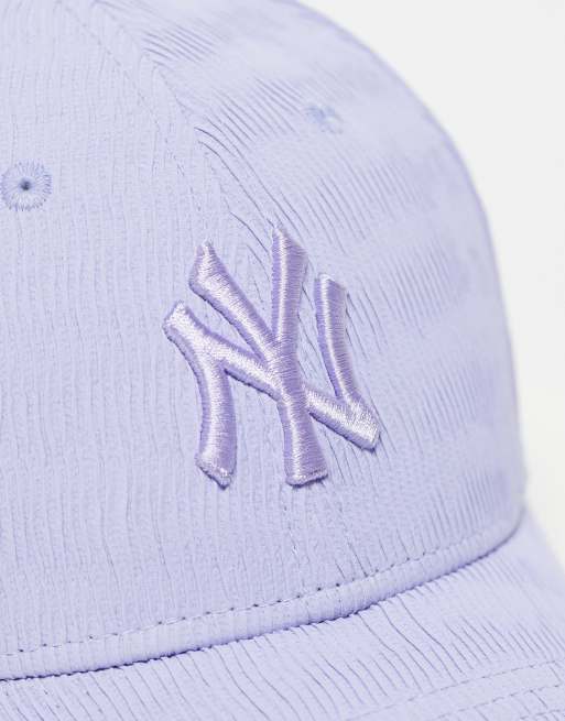 New Era NY Yankees textured 9forty cap in lilac | ASOS