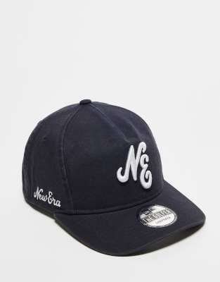 New Era script logo golfer unstructured cap in black | ASOS