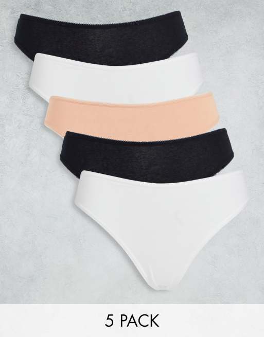 New Look 5 pack brazilian briefs in multi | ASOS