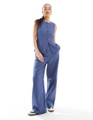New Look - Ensemble style jean avec veston et pantalon - Bleu | ASOS