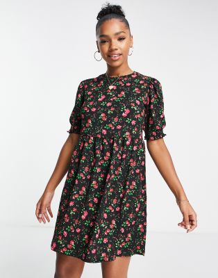 New Look floral pattern dress in black | ASOS New Look floral pattern dress in black | ASOS