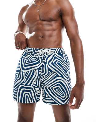 New Look joshua printed swim shorts in multi | ASOS