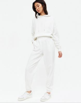 New Look oversized trackies in white | ASOS