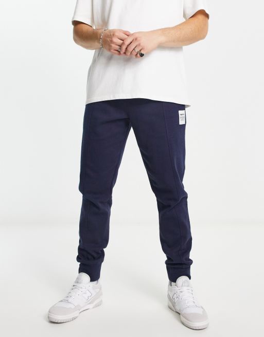 New Look panelled trackies in navy | ASOS