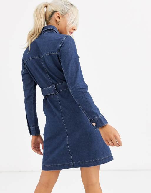 New Look Petite Denim Shirt Dress Petite Denim Maxi Shirt Dress