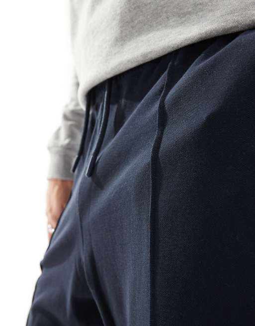 New Look pintuck short in navy | ASOS