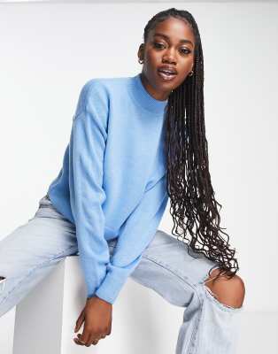 New Look - Pull col roulé - Bleu clair | ASOS