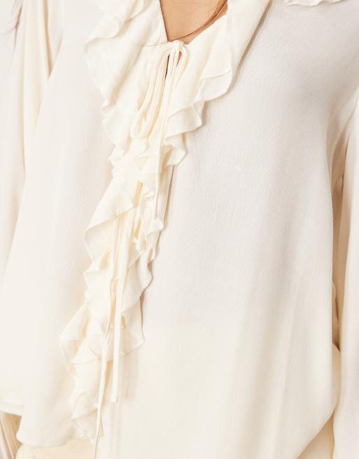 Blouse Ruffle Front