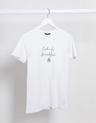 New Look slogan t-shirt in white | ASOS