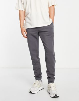 New Look straight leg trackies in dark grey | ASOS