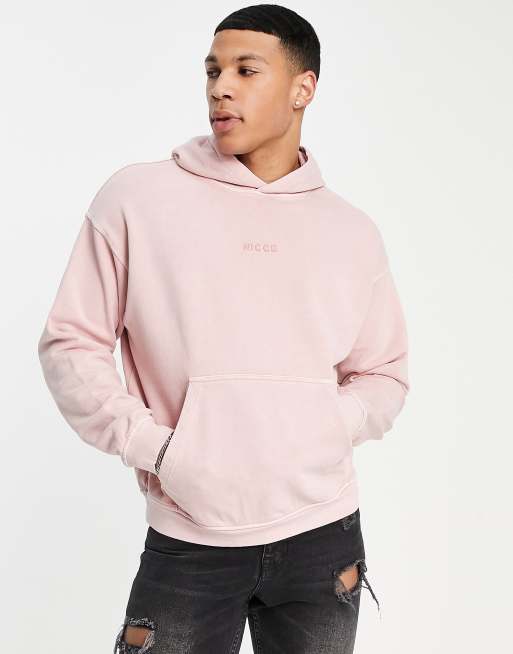 Nicce Capsta Oversize Kapuzenpullover In Verwaschenem Rosa Asos
