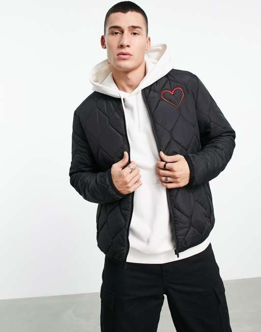 Night Addict dutch padded jacket in black | ASOS