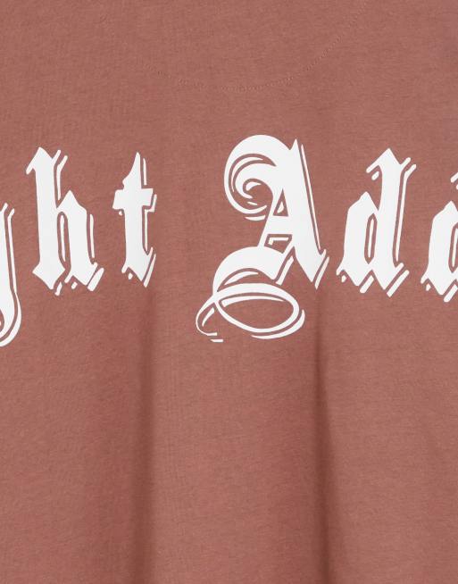 Night Addict logo back printed t-shirt in brown | ASOS
