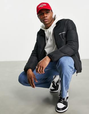 Night Addict Logo Puffer Jacket In Black | ModeSens