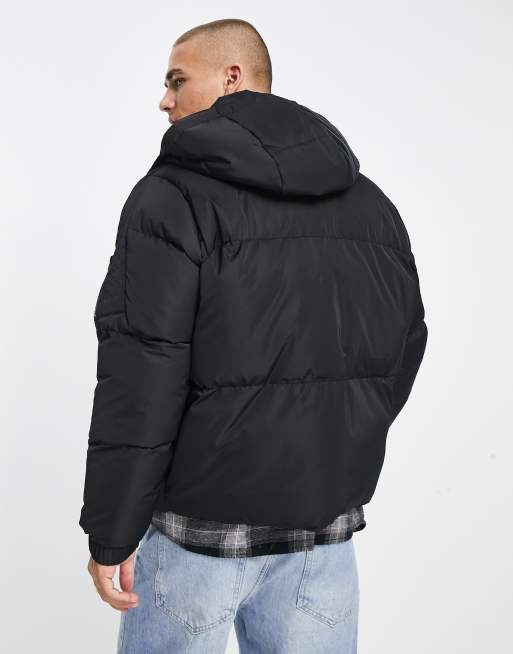 Night Addict padded puffer jacket in black | ASOS