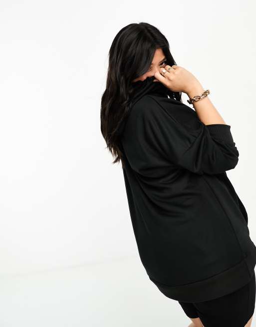 Night Addict Plus hoodie with remember print in black | ASOS