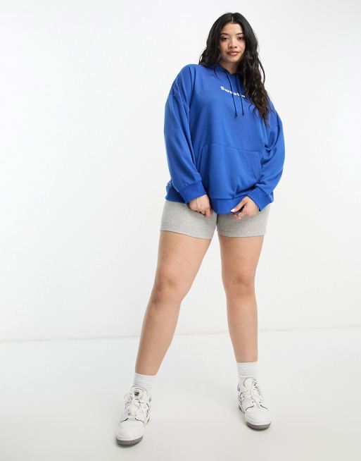 Night Addict Plus oversized hoodie with sweetie print in blue | ASOS