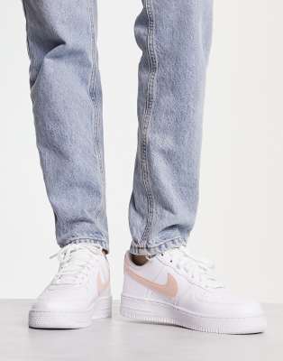 Nike Air Force 1 '07 Next trainers in white and artic orange | ASOS