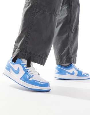 Nike - Air Jordan 1 Low SE - Sneakers basse bianche e blu | ASOS