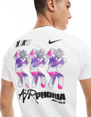 Nike Airphoria backprint t-shirt in white | ASOS